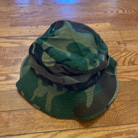 Accessories | Vintage Military Style Camo Bucket Hat Made In The Usa ...